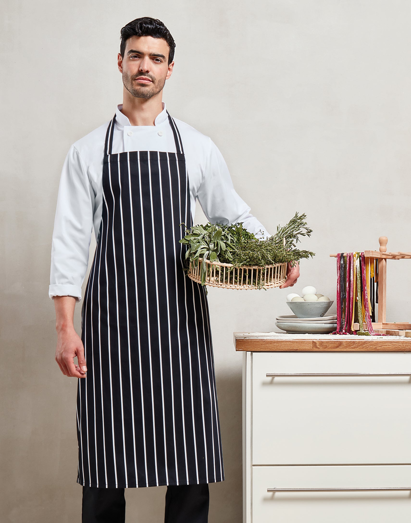 Striped Chef Apron | Harveys Workwear