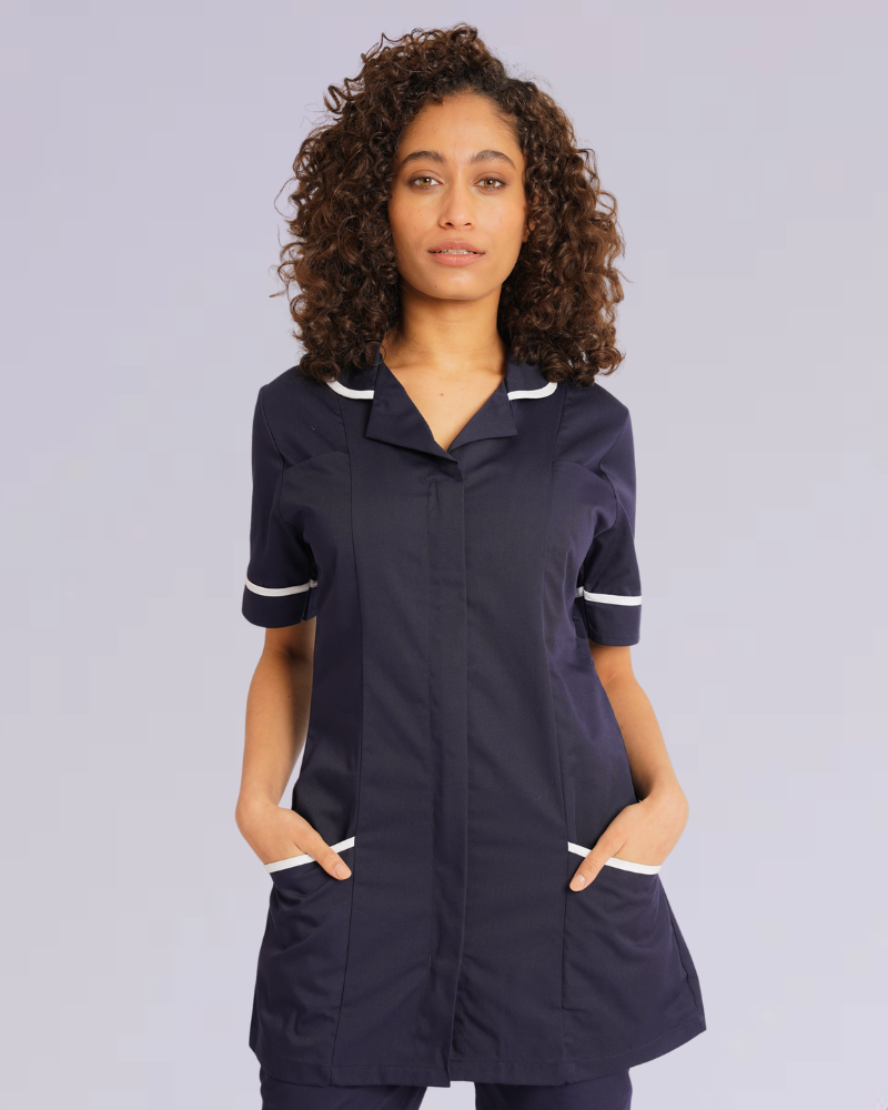 Ladies Tunic with Round Collar – Harveys Workwear
