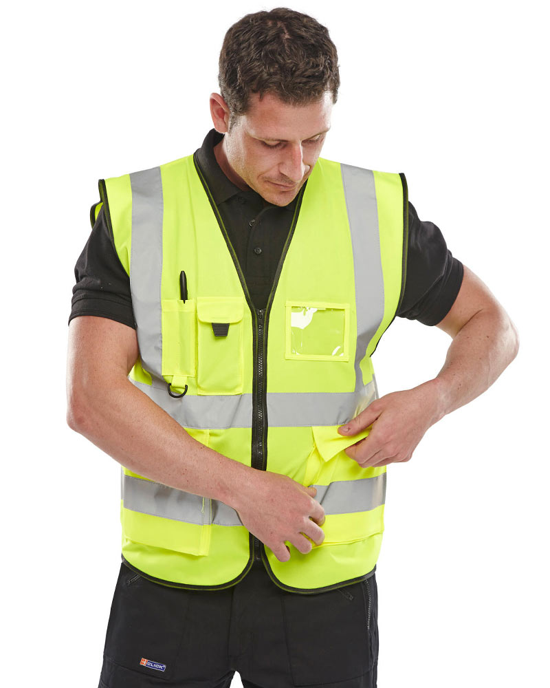 Executive ID Hi Vis Safety Vest | Hi Vis Vests | Harveys Workwear